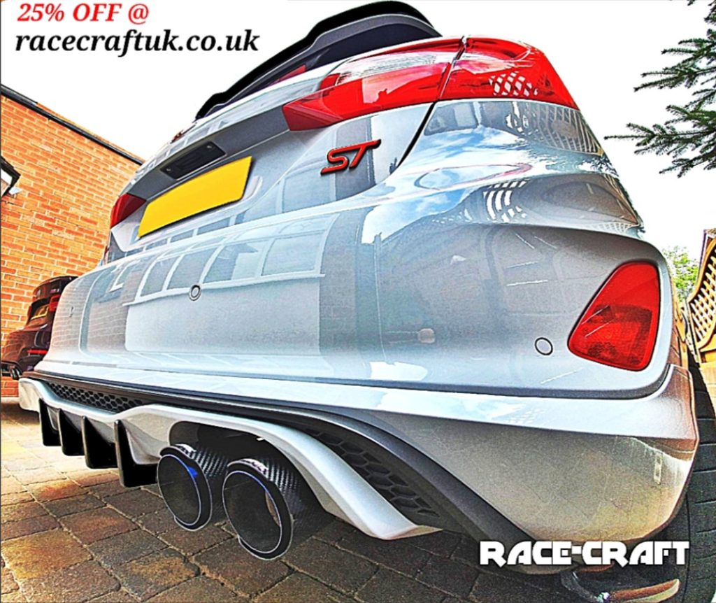 "FOR" Fiesta ST MK8 DIFFUSER FINS/Ford Fiesta ST diffuser fins,MK8 ST ...