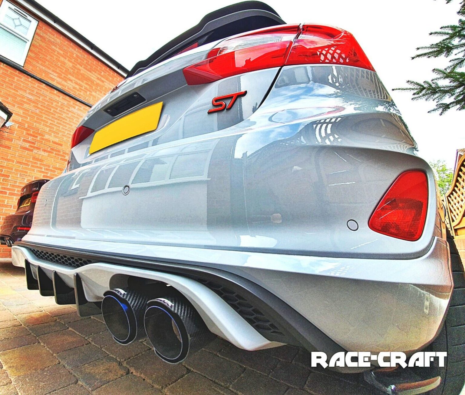 "Fits" Fiesta ST MK8 DIFFUSER FINS/Ford Fiesta ST diffuser fins,MK8 ST ...