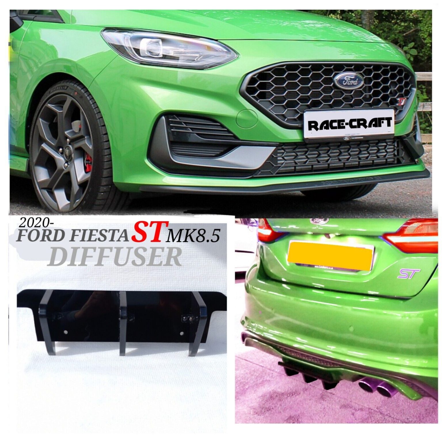 For FORD FIESTA ST MK8.5 DIFFUSER, MK8.5 FORD FIESTA ST MK8.5 2022 ...