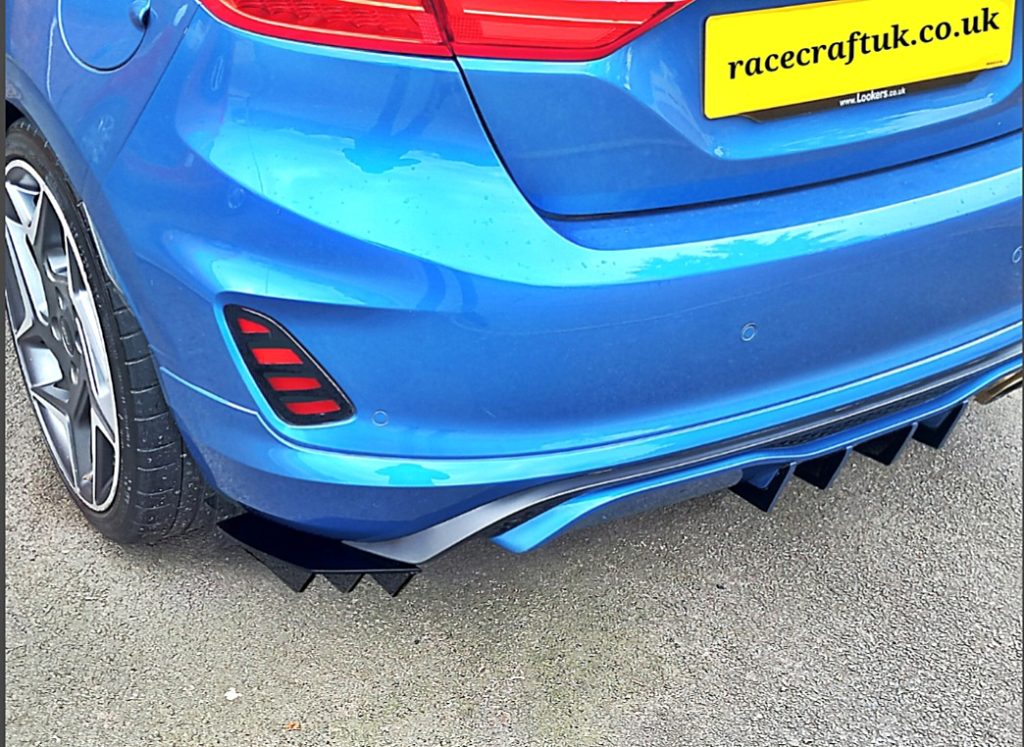 "Fits" Fiesta ST MK8 REAR CORNER SPLITTERS/MK8 Ford Fiesta ST REAR ...
